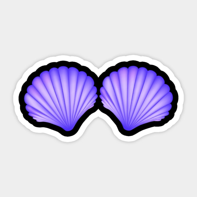 Purple Violet Mermaid Shell Bra - Mermaid Sea Shell Bra Costume Tops - Purple Violet Mermaid ...